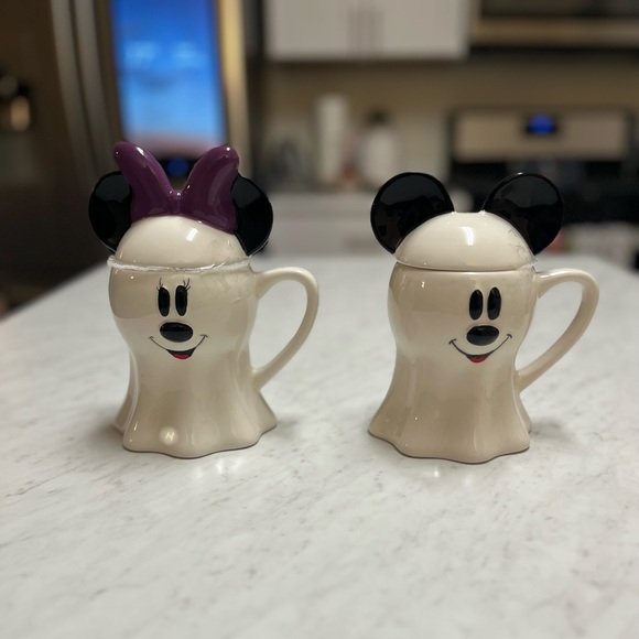 Disney | Holiday | Mickey And Minnie Ghost Mugs | Poshmark